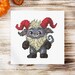 Cute Krampus Cross Stitch Pattern, Krampus Embroidery, Yule Cross ...