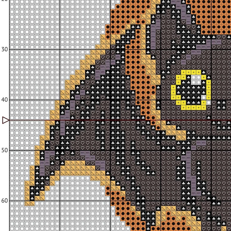 Bat Cross Stitch Pattern, Kawaii Cross Stitch, PDF Cross Stitch Chart ...