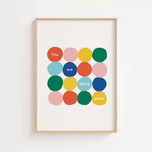 You Are Doing Great Motivational Print, Classroom Posters Quotes ...