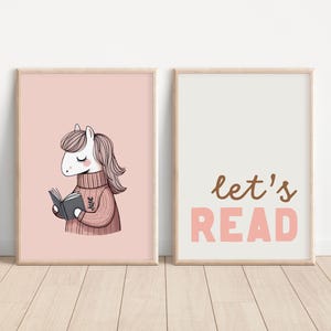 100 Let's Read Poster Bundle, Kids Prints Bundle, Playroom Prints ...
