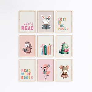 100 Let's Read Poster Bundle, Kids Prints Bundle, Playroom Prints ...