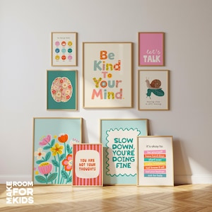 Bloom Mental Health Prints Bundle: Classroom and Therapy Office Decor ...