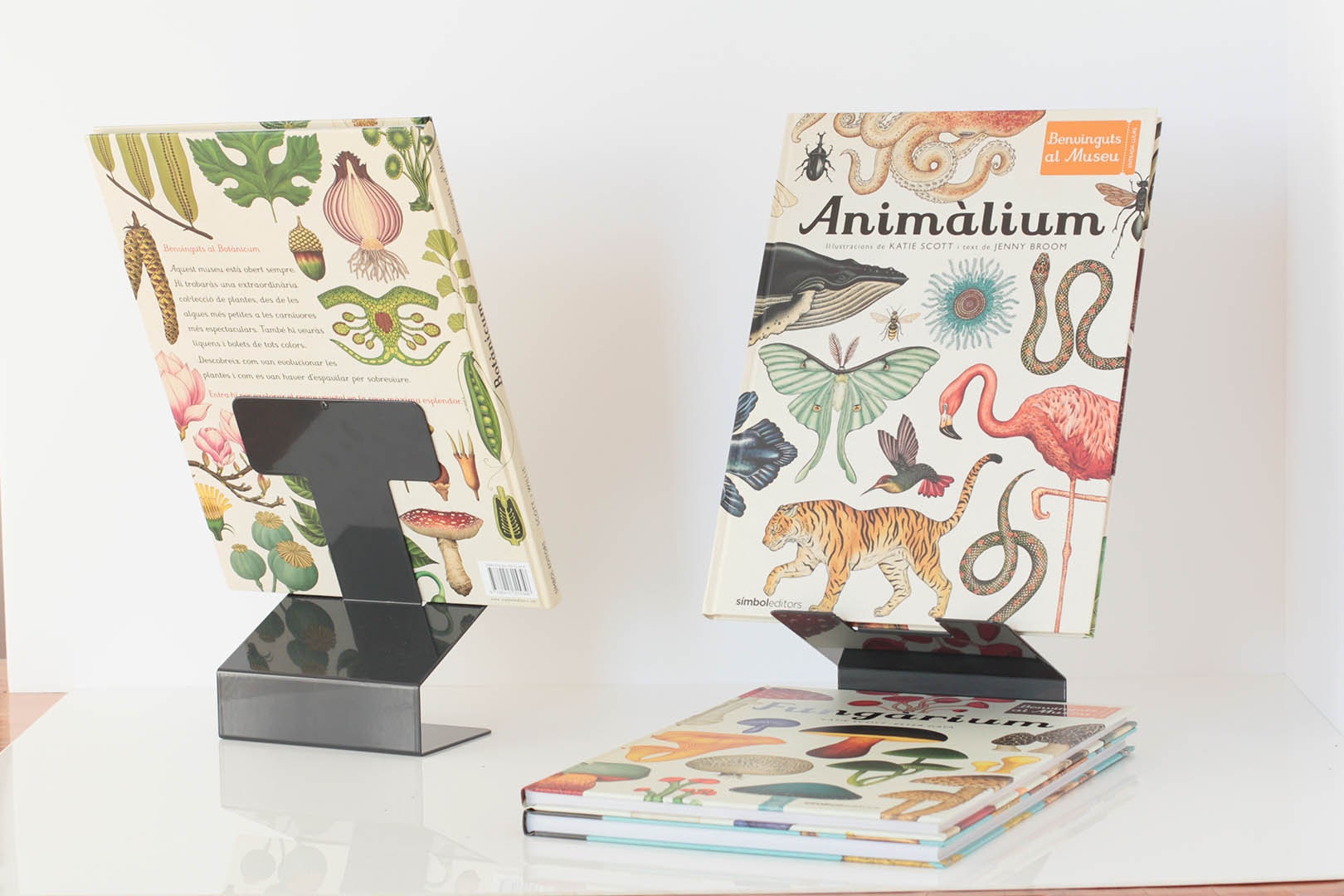 Set of 2 • Book Stand • Stand Riser 35 Cm • Book Display • Metal Stand ...