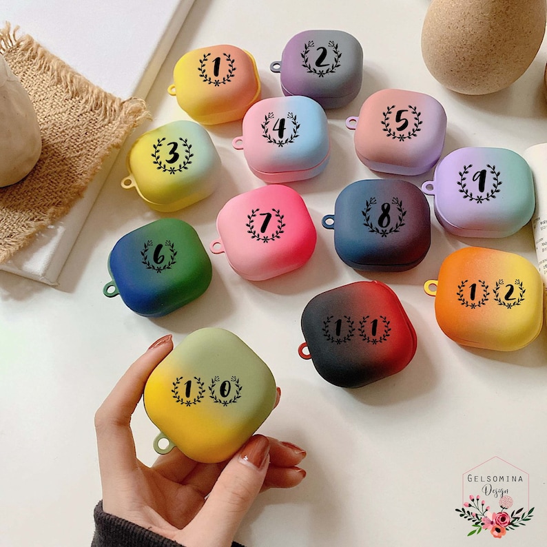 Custom Name Samsung Galaxy Buds Live Case Gradient | Etsy