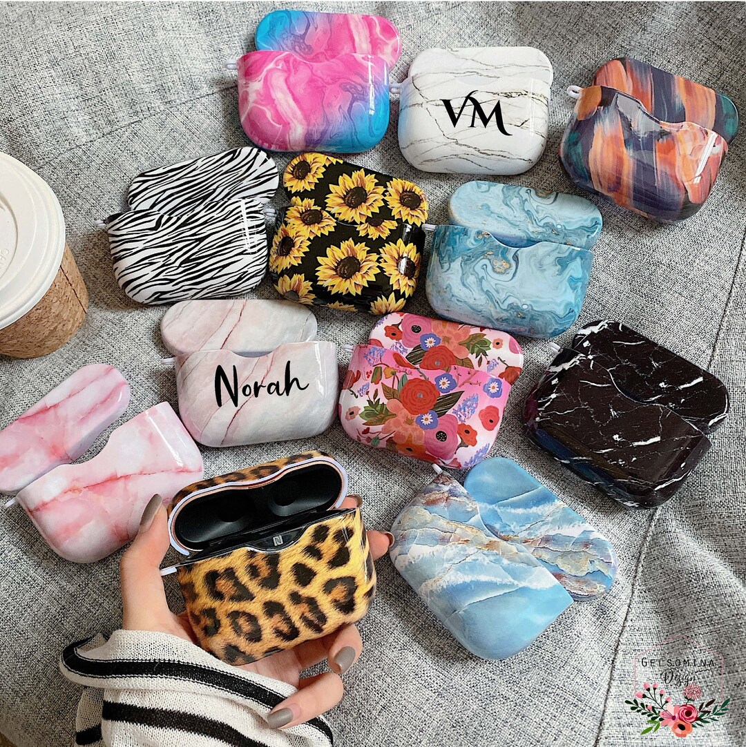 Marble Personalized SONY WF-1000XM3 Case Monogram Plastic Hard Shell ...