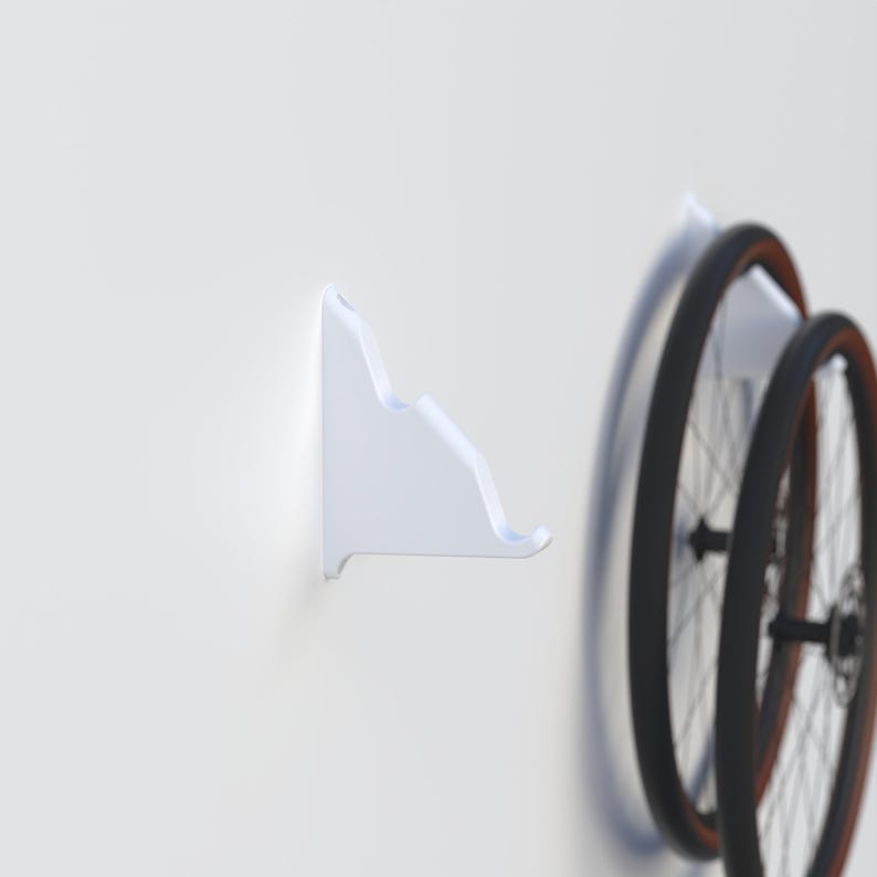 Wheel Wall Mount for 2 Wheels With Rim or Disc Brakes, Design Wheel ...
