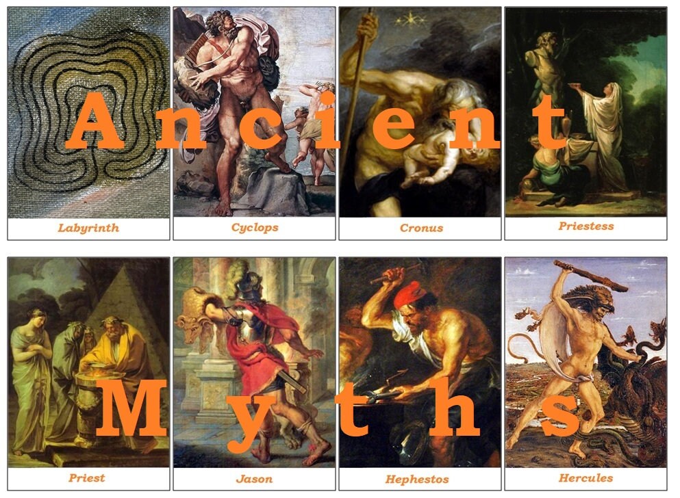 Ancient Greek Myths Oracle Printable Deck and Book | Etsy