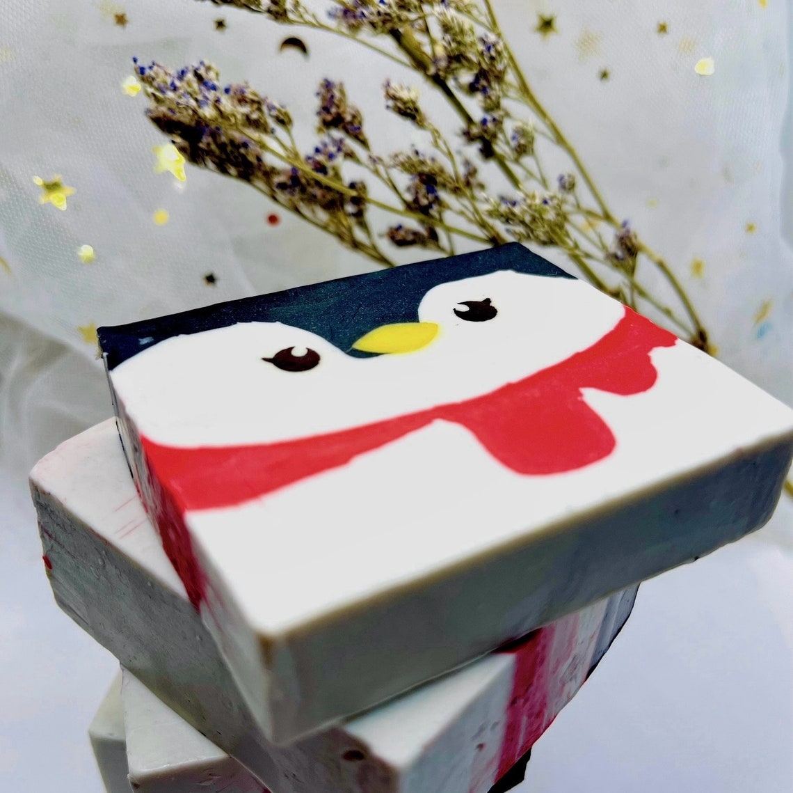 Cute Penguin Cold Process Soap With Gift Package, All-natural Body ...
