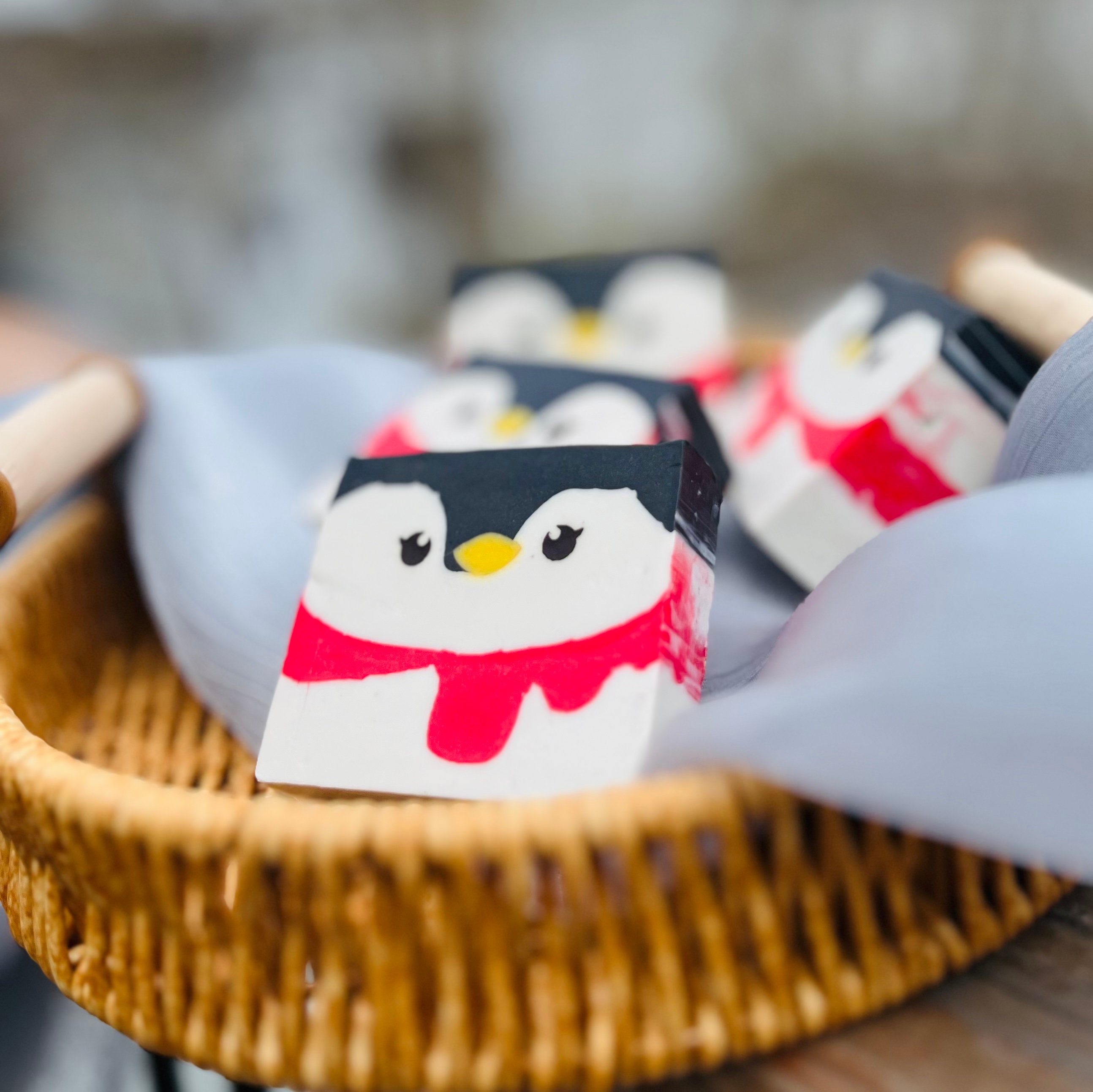 Cute Penguin Cold Process Soap With Gift Package, All-natural Body ...