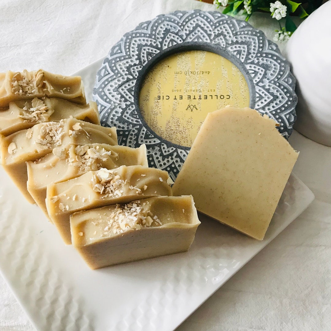OATS & COCONUT MILK Cold Process Soap, All-natural Bath Soap, Gift for ...