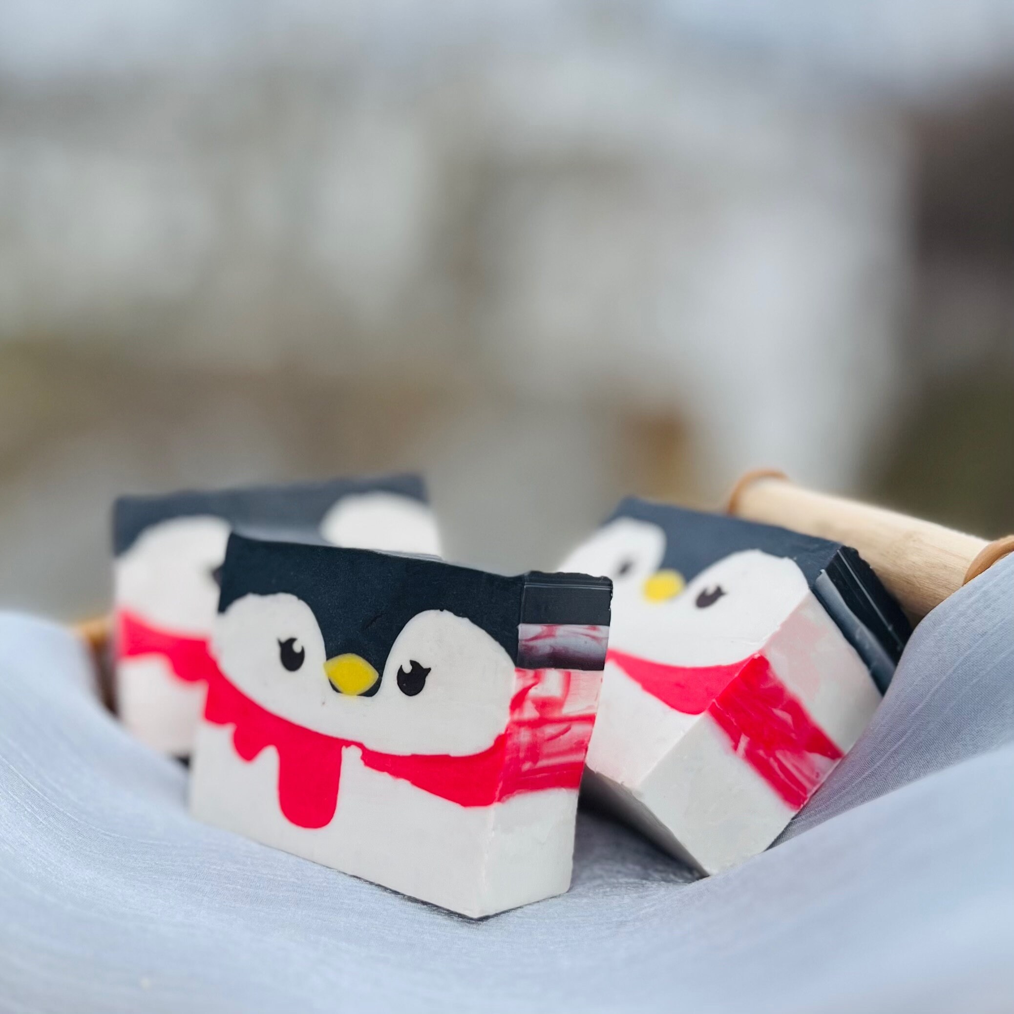 Cute Penguin Cold Process Soap With Gift Package, All-natural Body ...