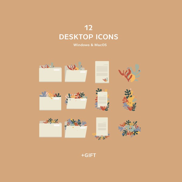 Cute Desktop Folder Icons for Pc Windows - Etsy