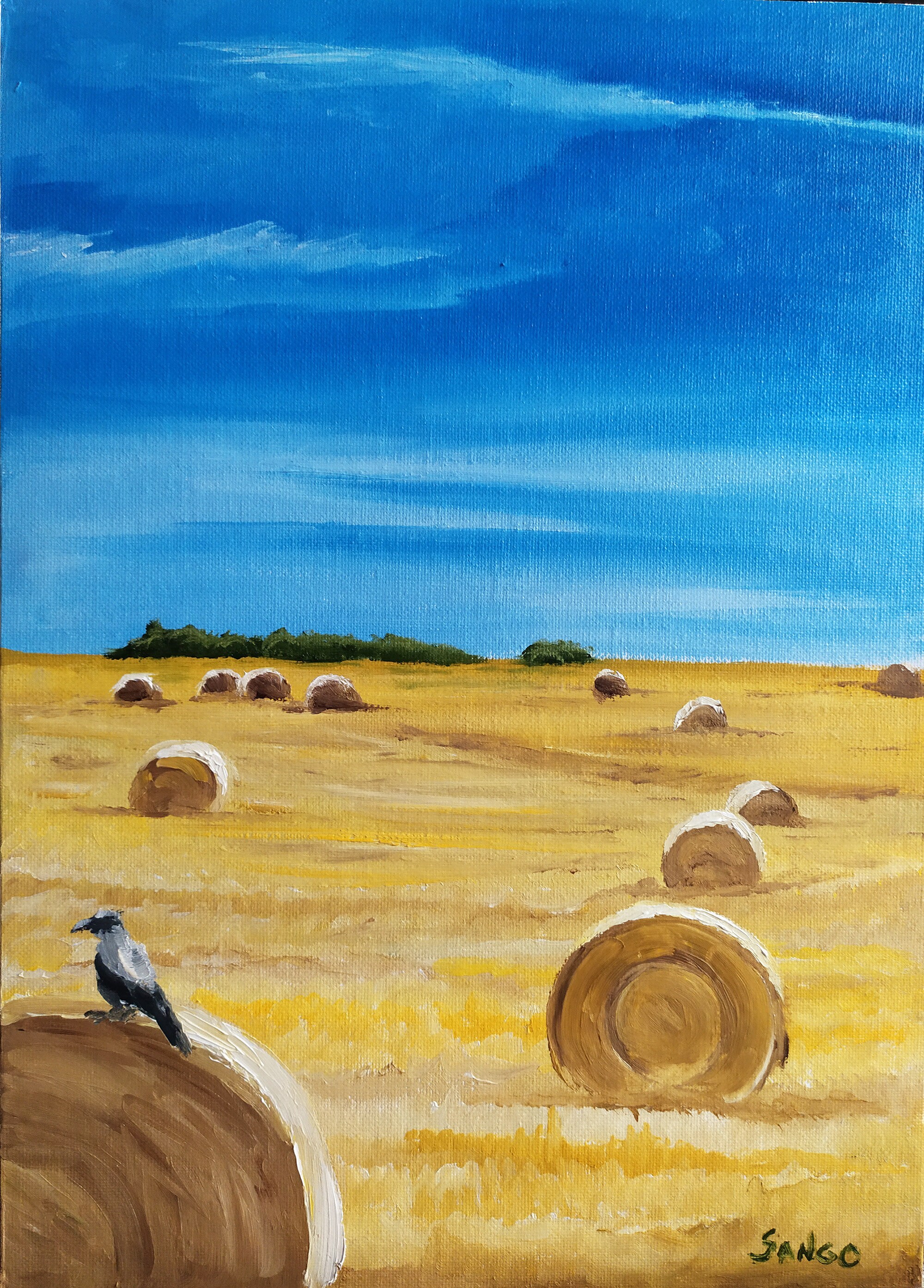 Texas Farm Painting Original Texas Landscape Texas Painting | Etsy