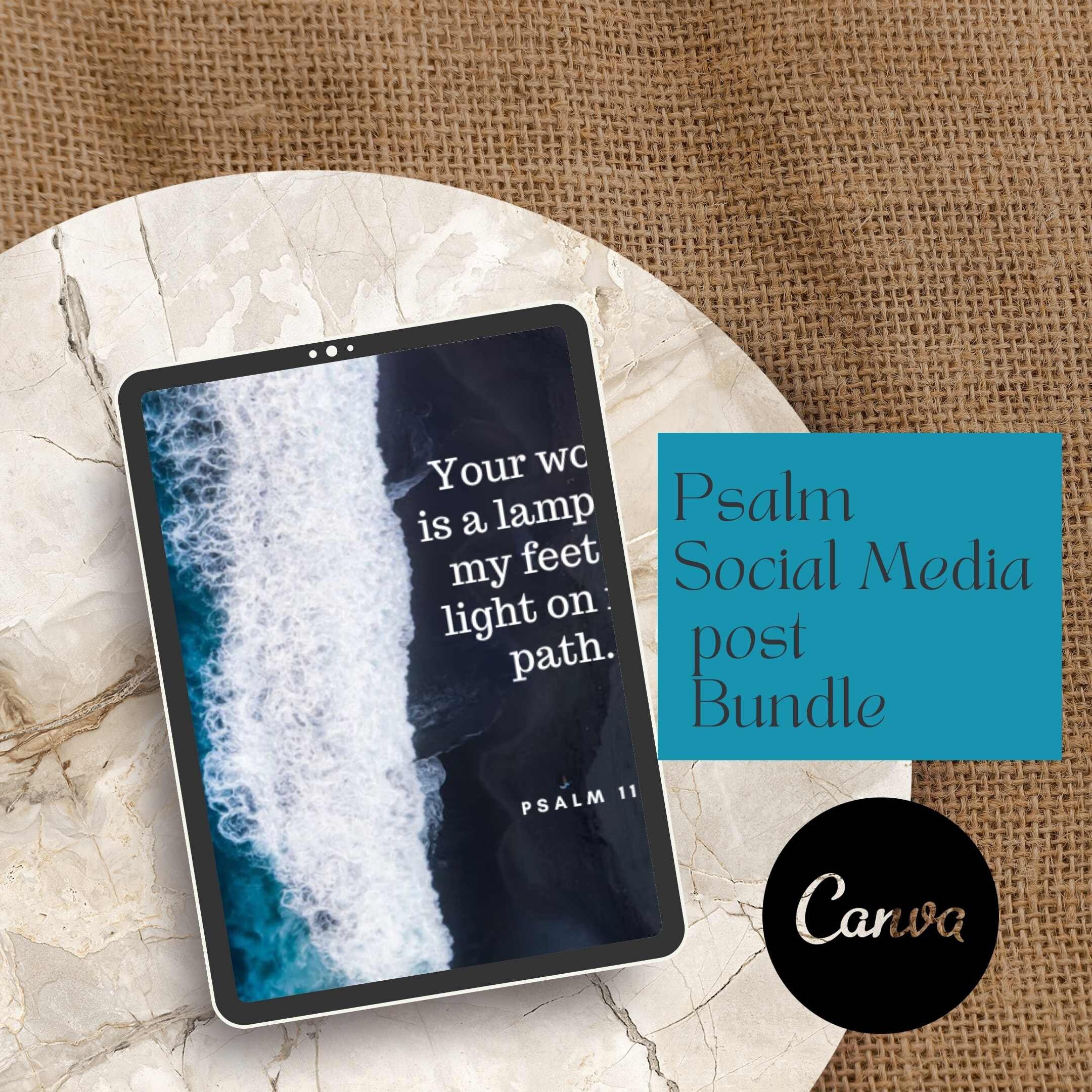 Psalm Social Media Posts Verses From Psalms for Social Media - Etsy