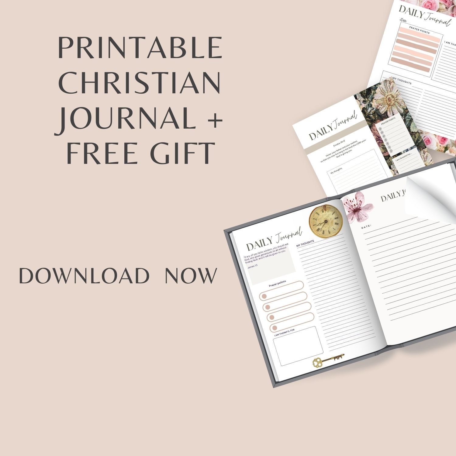 Printable Bible Journal Verse Mapping Christian Journal Prayer Journal ...