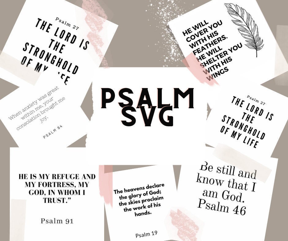 Psalm Bundle SVG Scripture Bundle Bible Verse Bundle Cut - Etsy