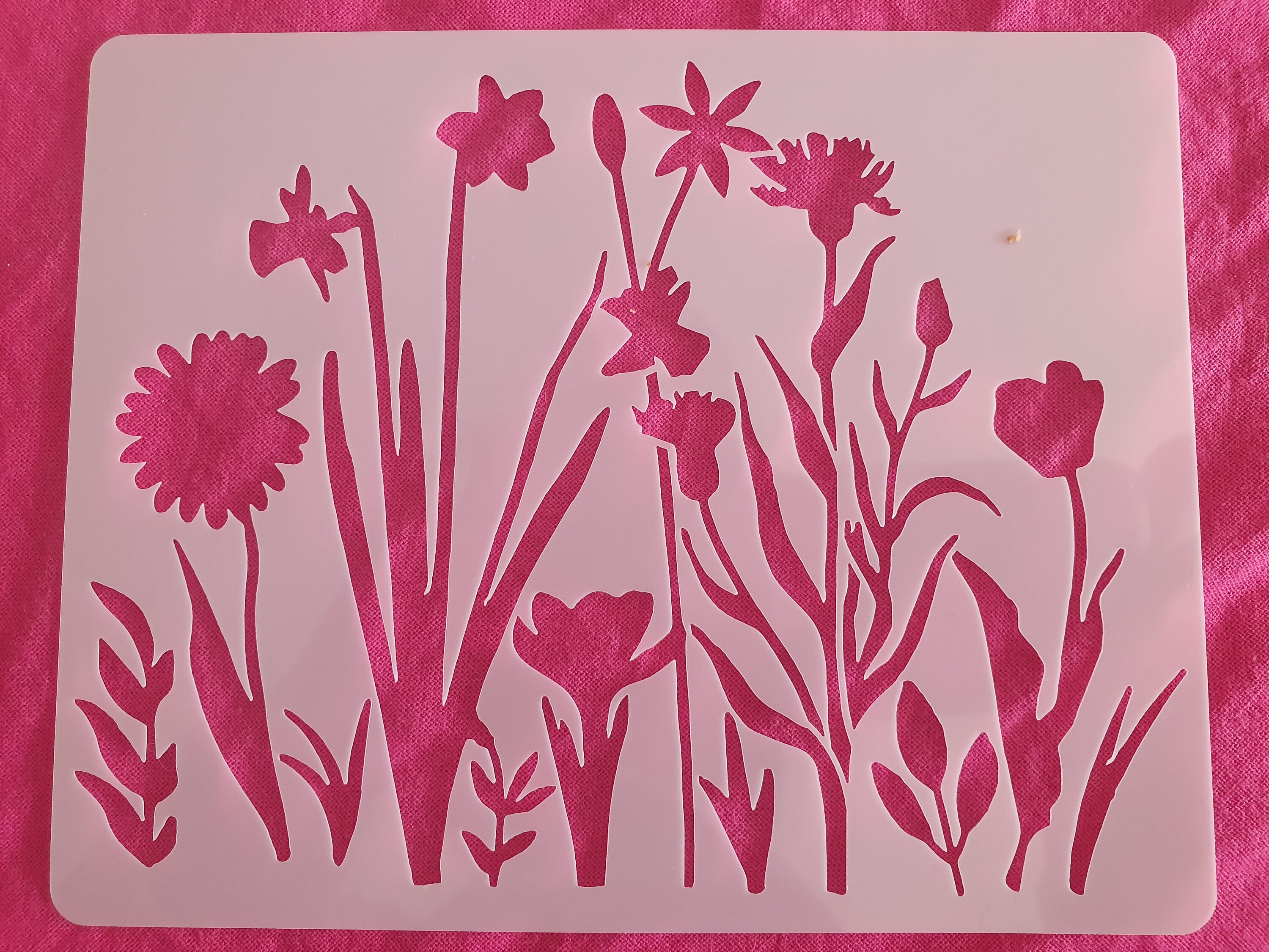 Daffodil Wild Spring Flower Stencil for Crafting and Furniture - Etsy