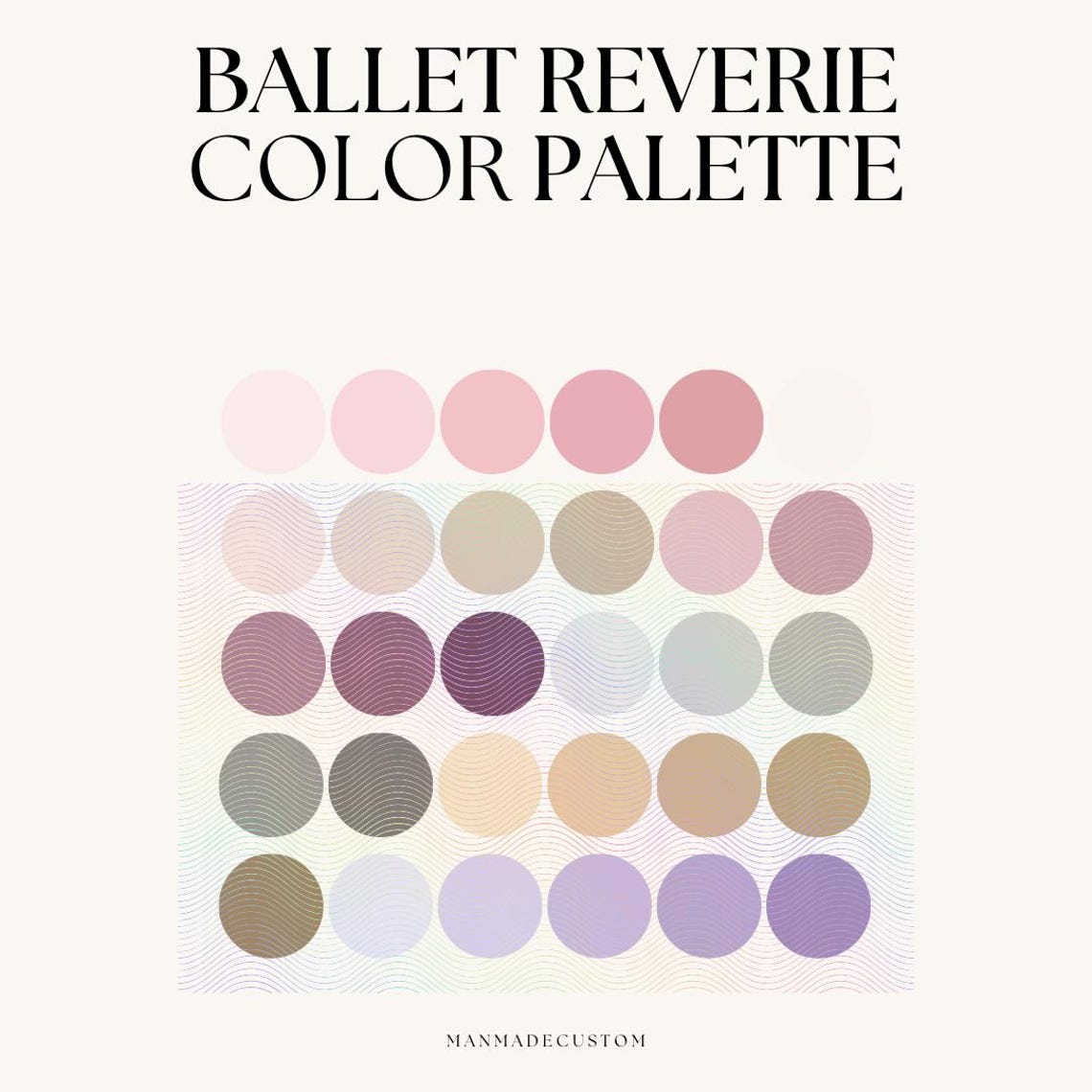 Ballet Reverie Procreate Color Palette | 30 Soft Romantic Shades for ...