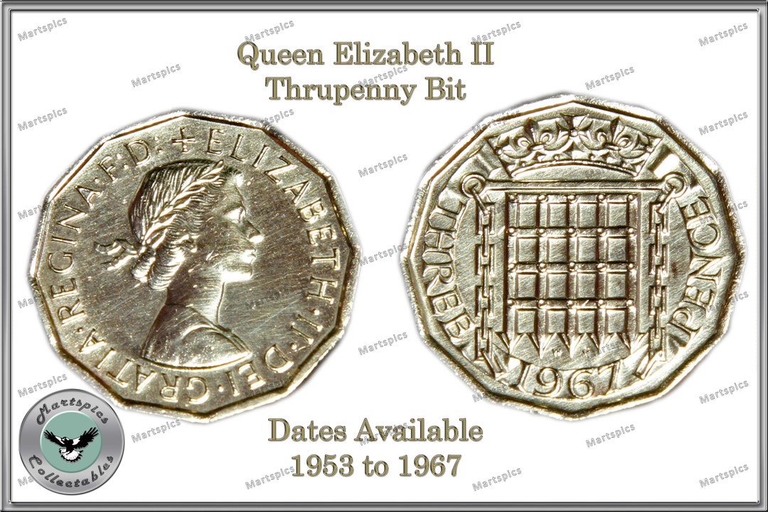 British Pre-decimal Elizabeth II Thrupenny Bit Three Pence - Etsy