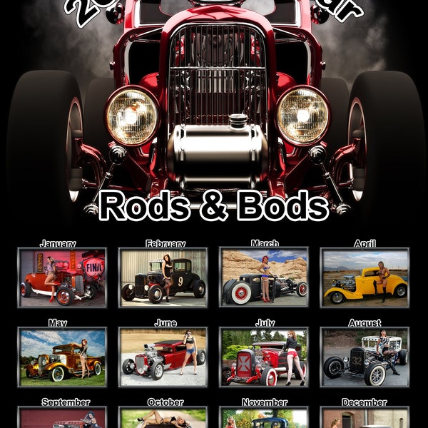 Cars and Girls Calendar - Etsy