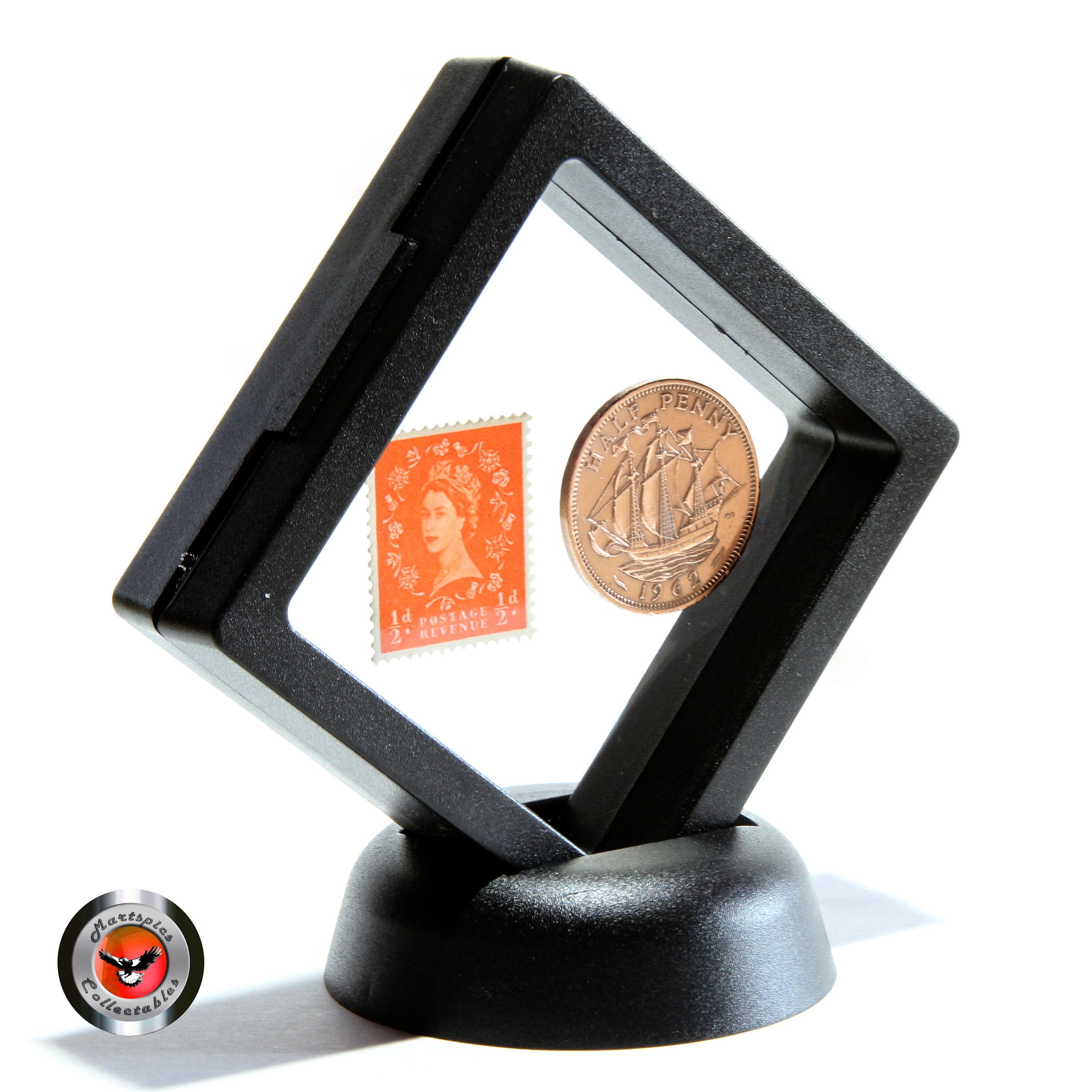 Collectibles Coins & Money 1952 to 1967 Half Penny Coin & Stamp Set In ...