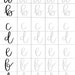 Hand Lettering / Bouncy Letters Alphabet Practice Sheets | Etsy