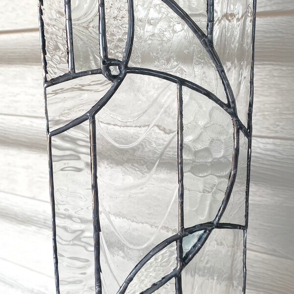 Clear Stained Glass Panel - Etsy