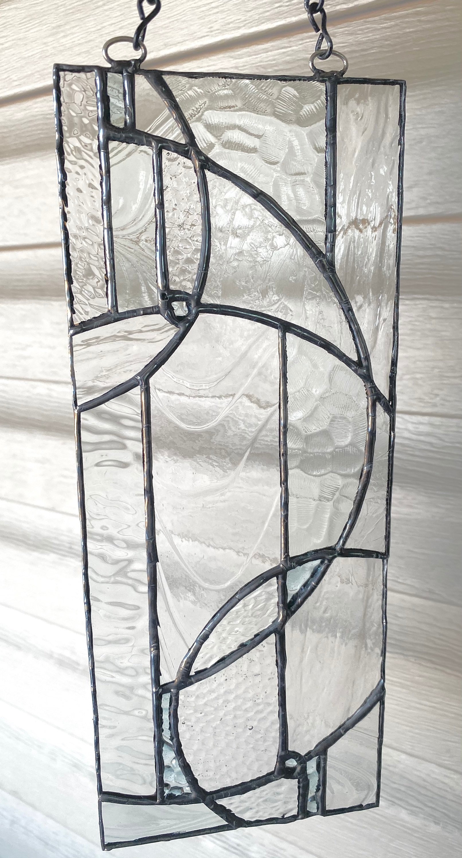 Stained Glass Abstract Clears Panel - Etsy