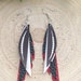 Custom Team Spirit Feather Football Faux Leather Earrings, Football ...