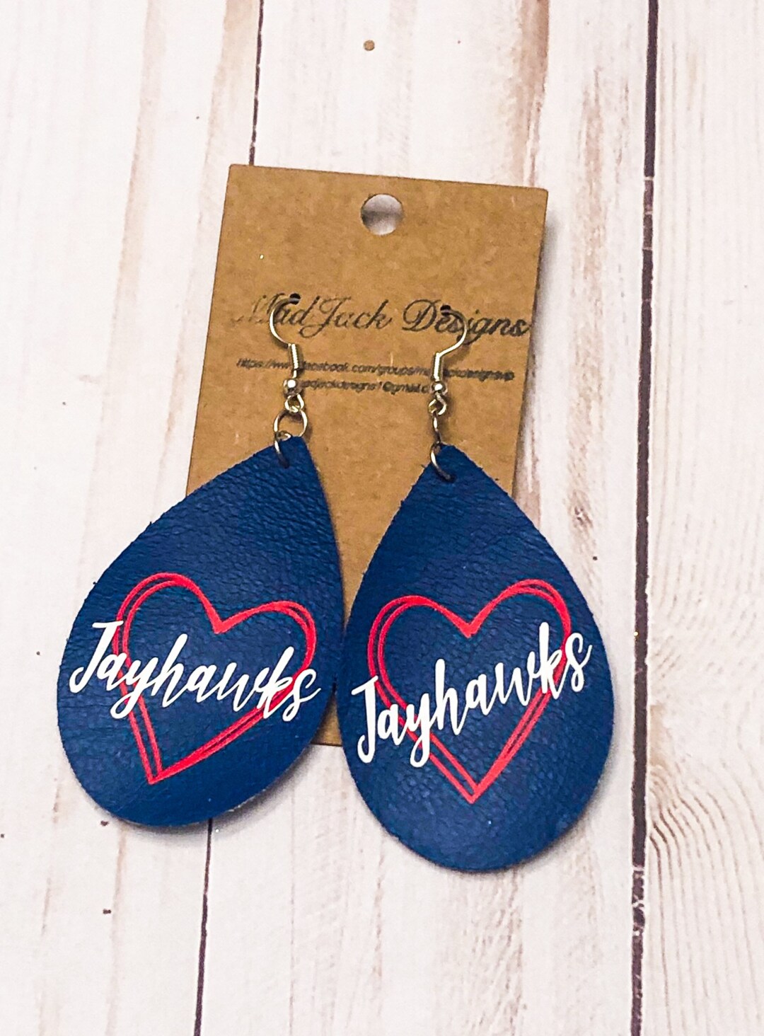 Kansas Love Faux Leather Earrings - Etsy