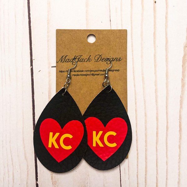 Chiefs Earrings - Etsy