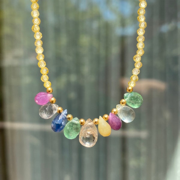 Briolette Necklaces - Etsy