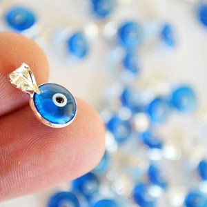 Good Luck Evil Eye Charm, 3 Pcs Navy Blue Evil Eye Pendant, Evil Eye ...