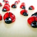 40 Pcs Ladybug Beads, Red Glass Beads Ladybird Beads - Ladybug ...