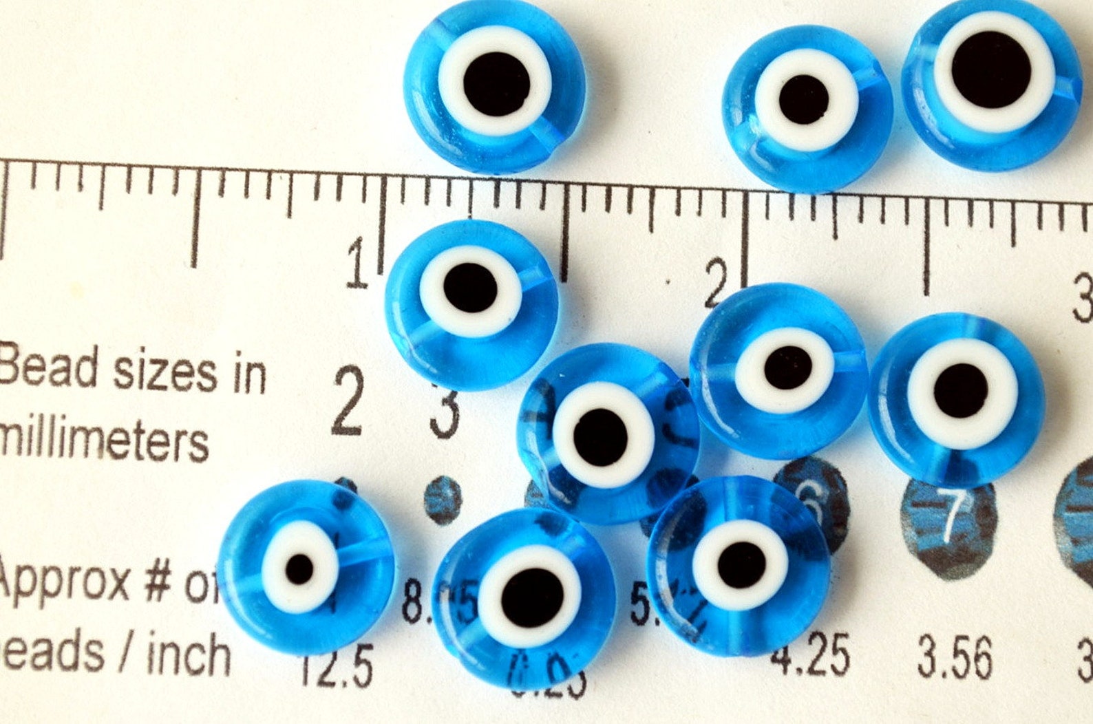 Large Evil Eye Beads 20 Pcs Turquoise Blue Evil Eye 14mm | Etsy