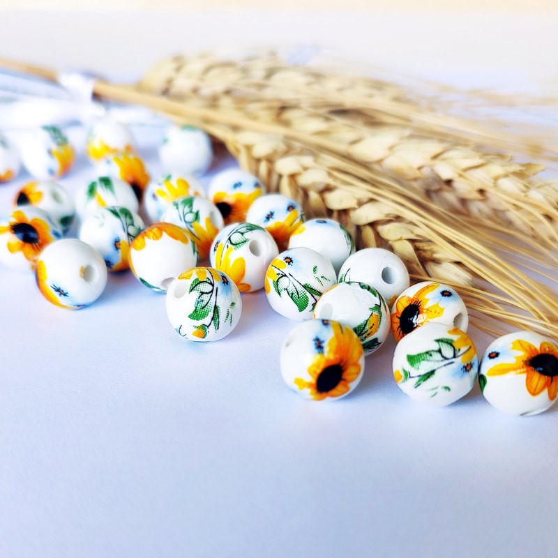 Beaded Sunflower - Etsy