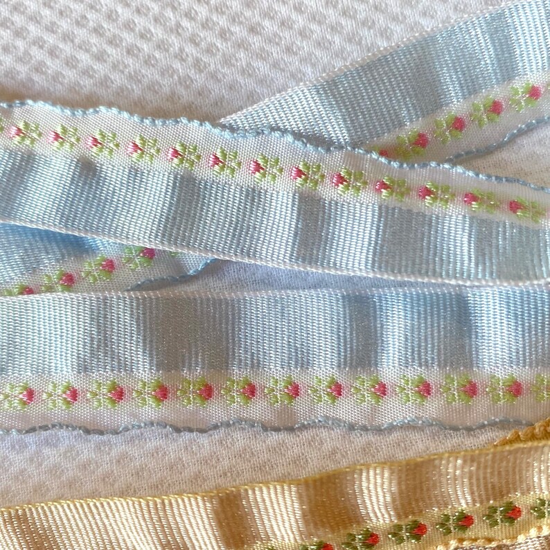 Delicate Floral Ruffled Ribbon France Delicate Flower Ribbon - Etsy