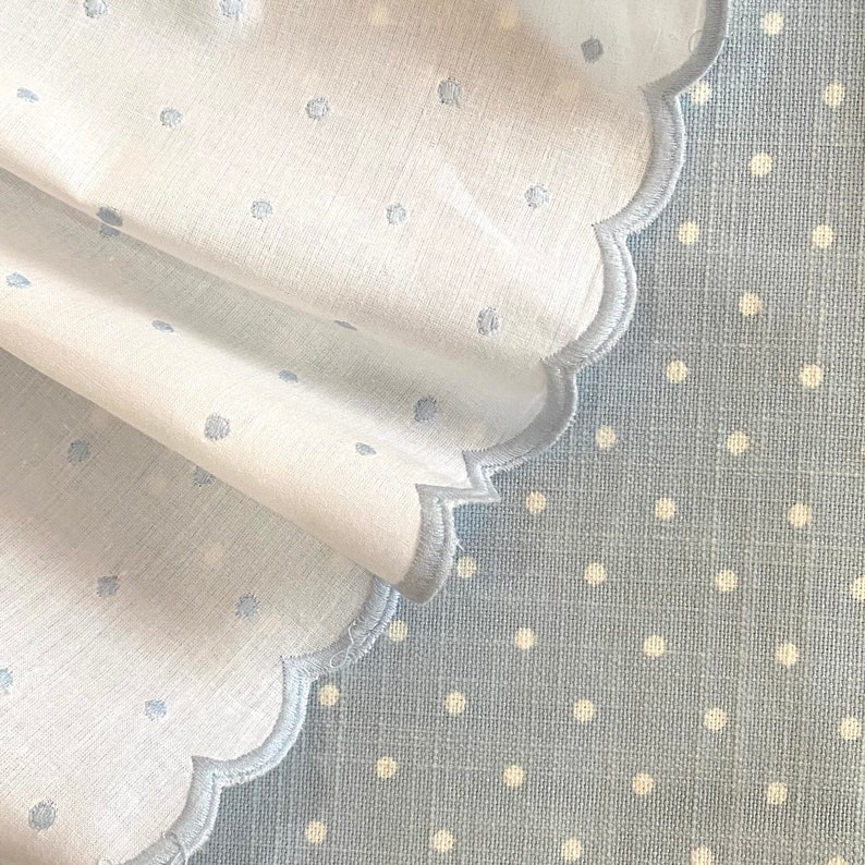Dotted Swiss Cotton and Dotted Home Furnishing Cotton Blue Dotted Swiss ...