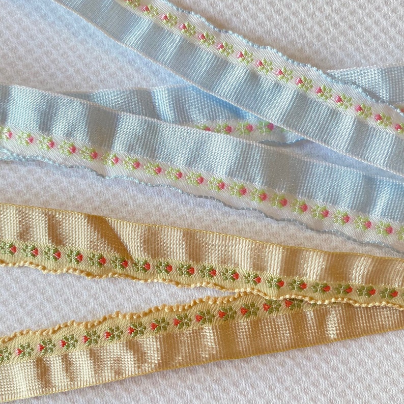 Delicate Floral Ruffled Ribbon France Delicate Flower Ribbon - Etsy