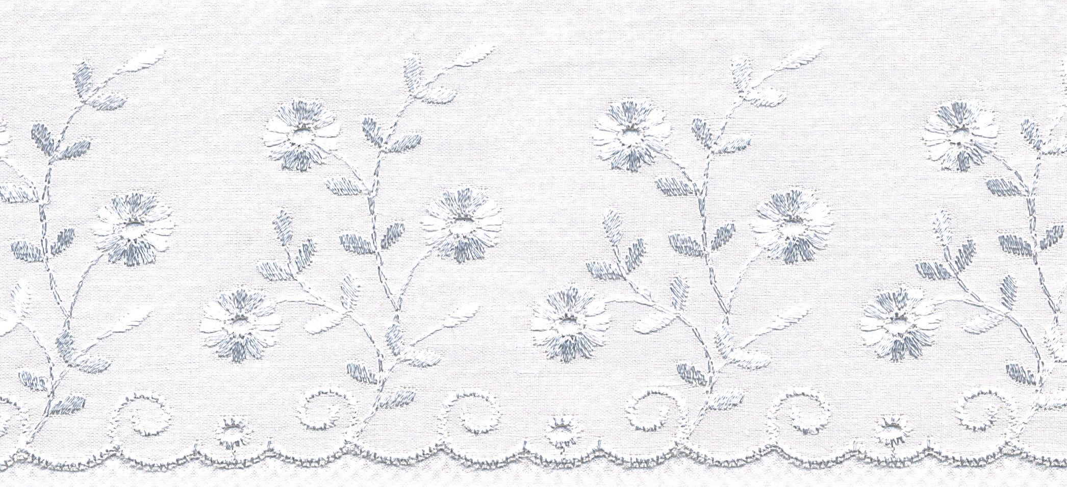 3 Yds Austrian Flower Batiste Embroidery Edging 100% Cotton - Etsy