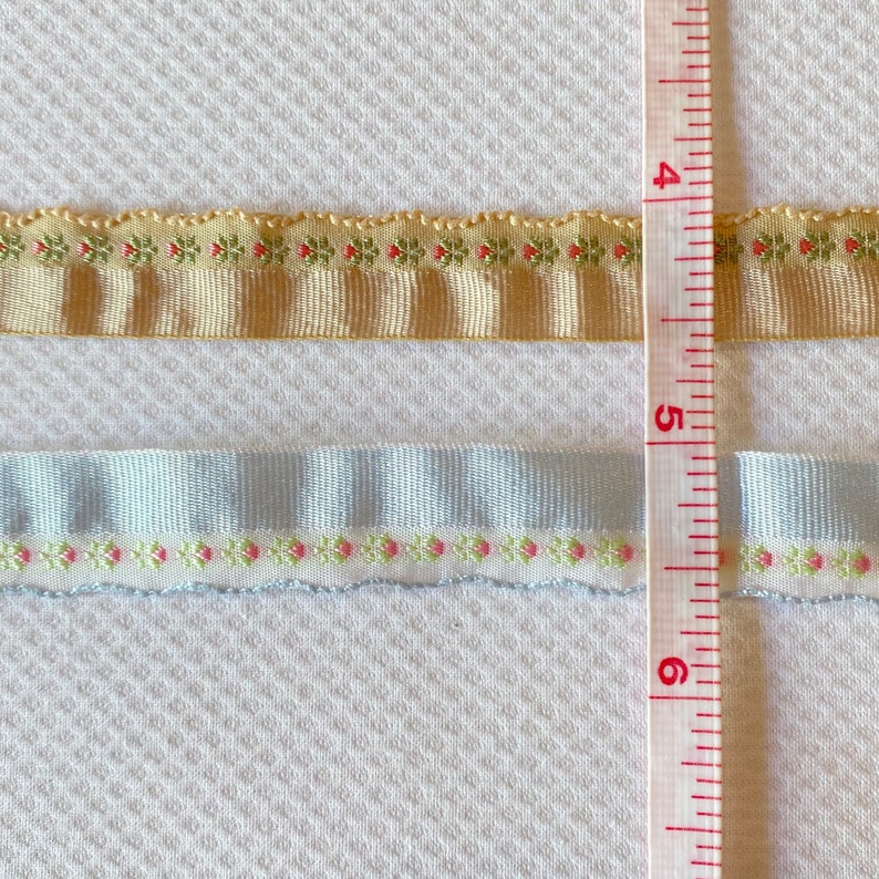 Delicate Floral Ruffled Ribbon France Delicate Flower Ribbon - Etsy
