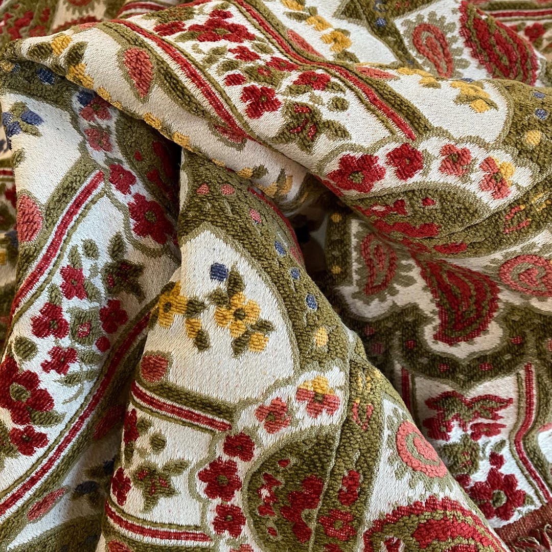 Stroheim & Romann 7899N-OM20 Heavy Jacquard Upholstery Fabric 2 Yds/47 ...