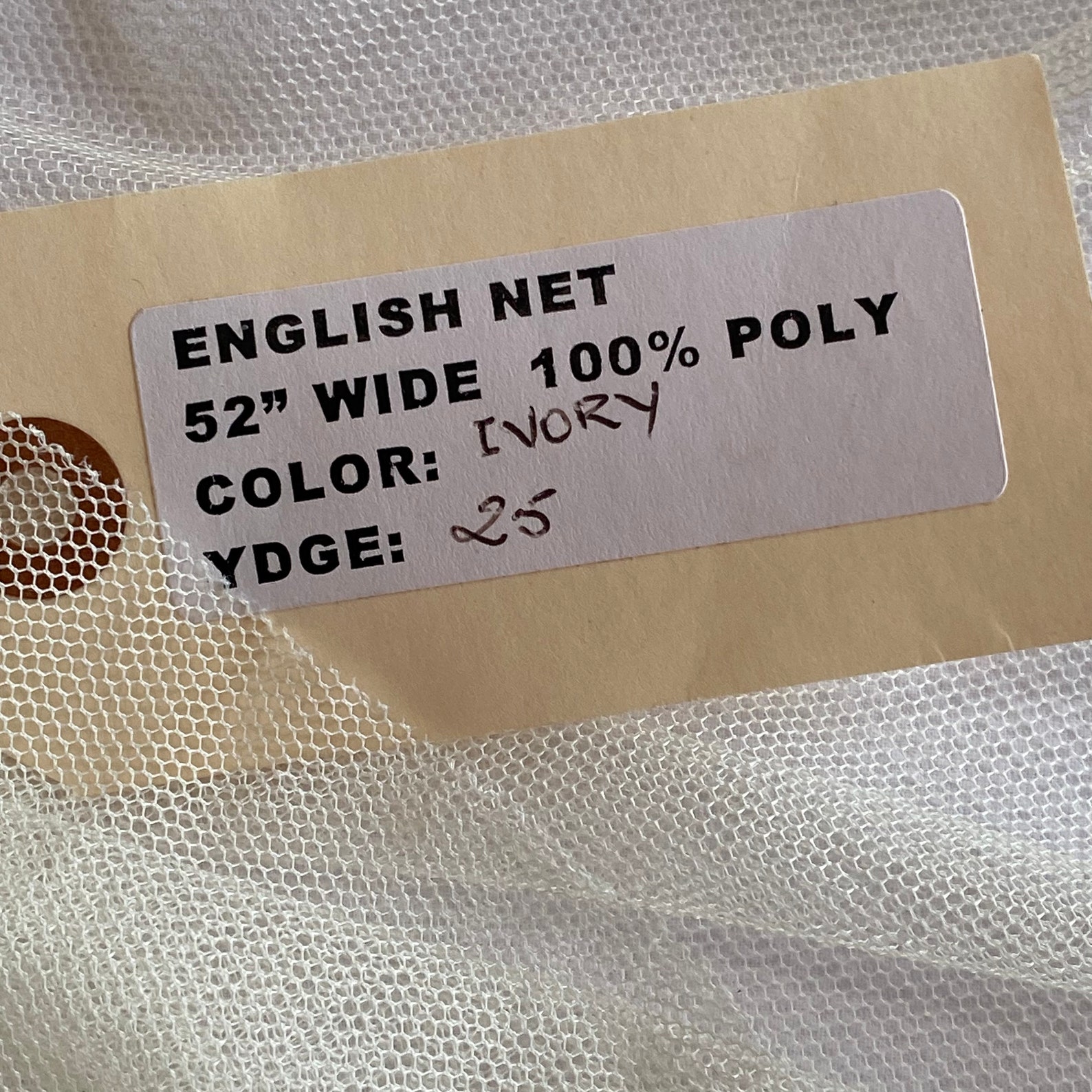 2 Yds Ivory English Tulle Netting Bridal Veil - Etsy