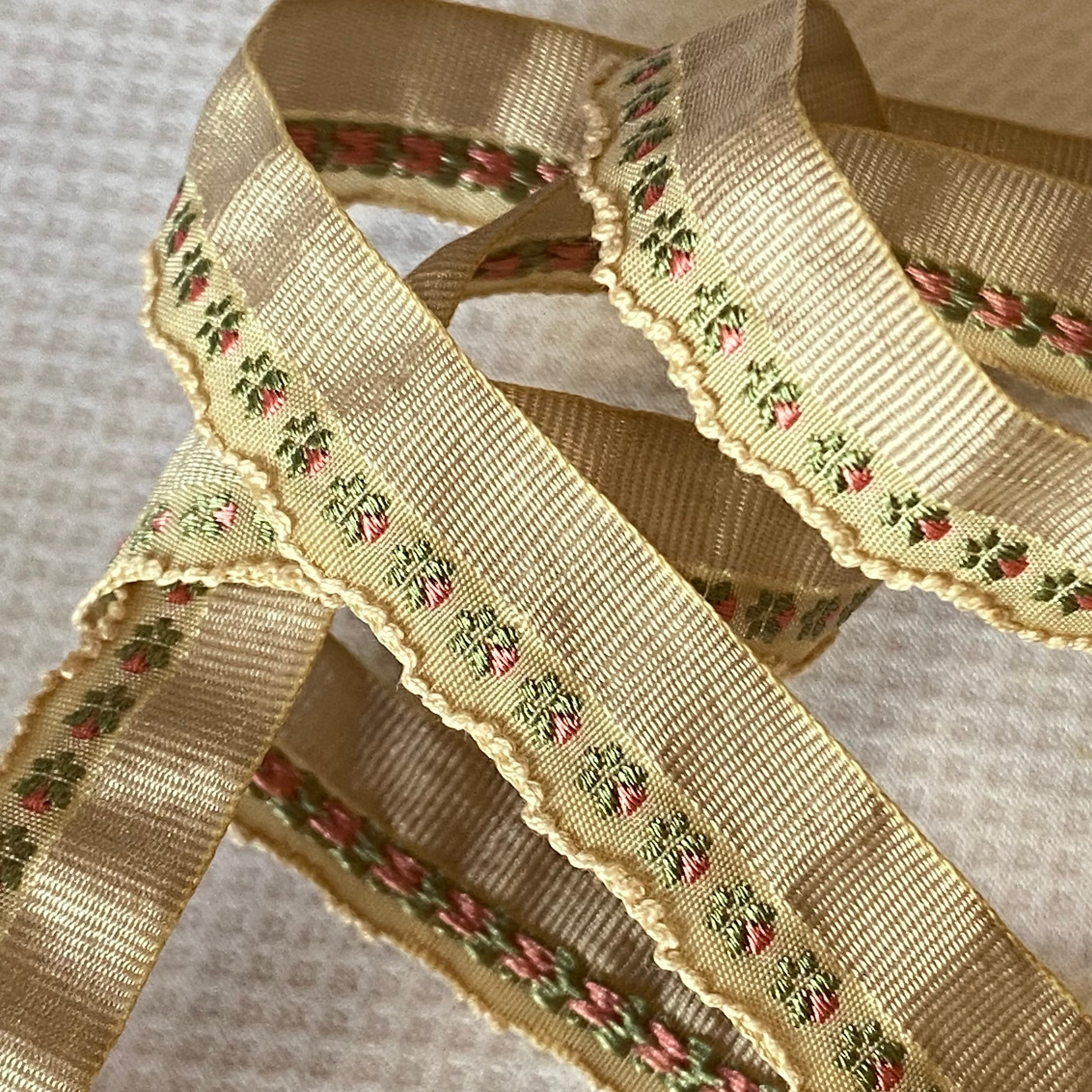 Delicate Floral Ruffled Ribbon France Delicate Flower Ribbon - Etsy