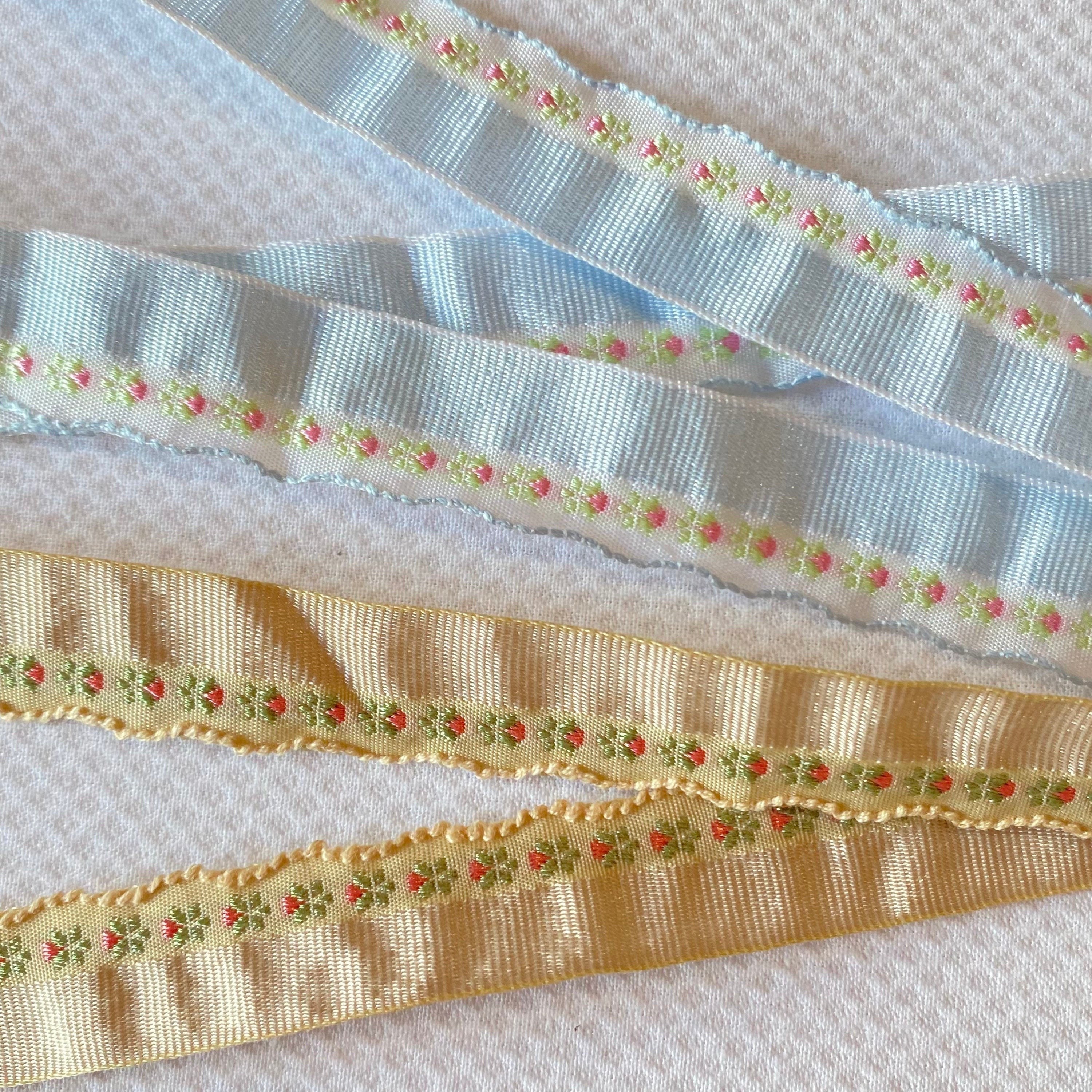 Delicate Floral Ruffled Ribbon France Delicate Flower Ribbon - Etsy