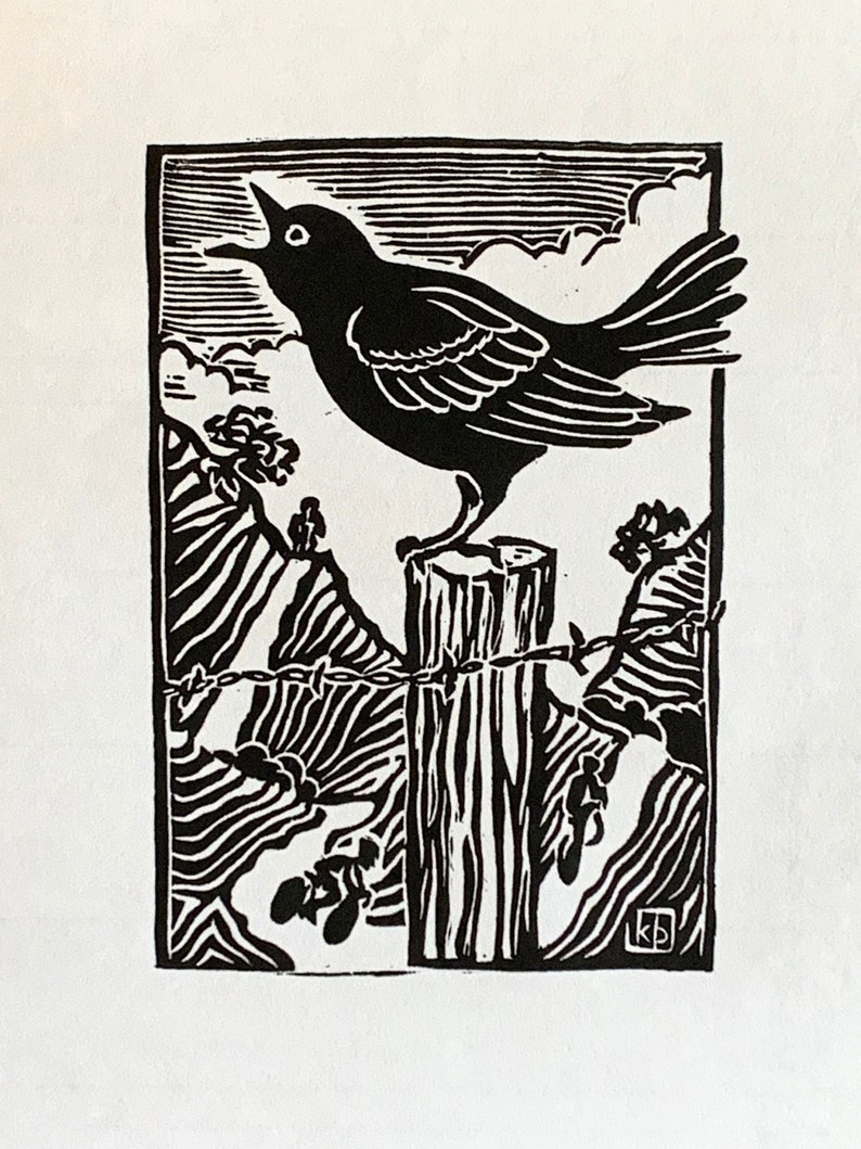 Passing by - Original Woodcut Print, Limited Edition - Etsy