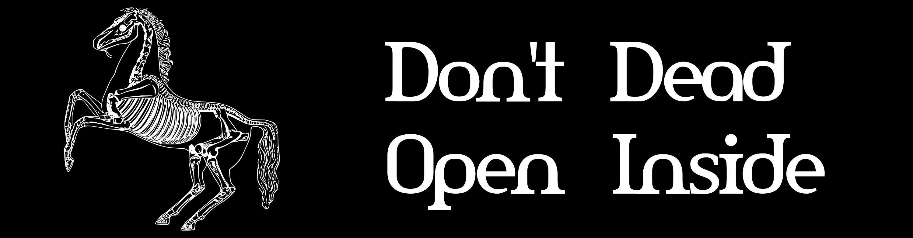 Don't Open Dead Inside Meme Bumper Sticker - Etsy