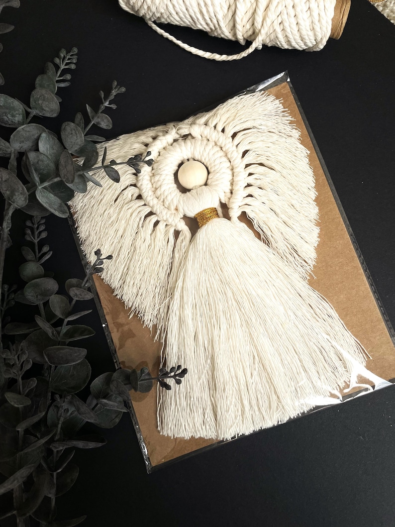 Macrame Angel Ornament: Handmade Cotton Christmas Tree Decor - Etsy