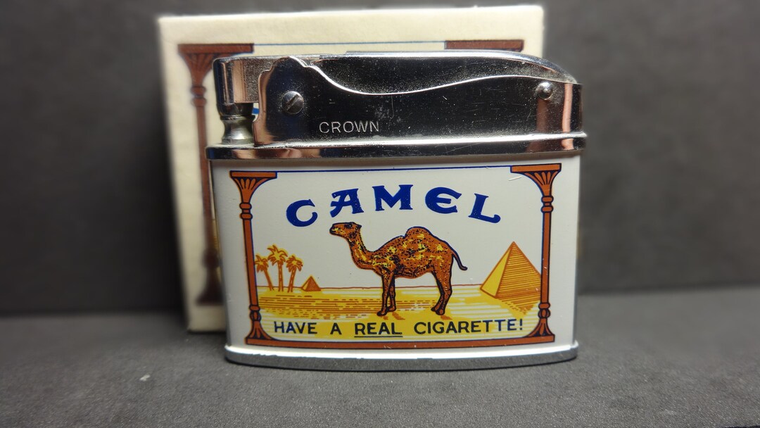 Vintage Camel Lighter/ New in Box Crown - Etsy