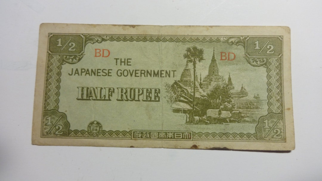 Japanese/philippine 1/2 Peso Banknote WWII - Etsy